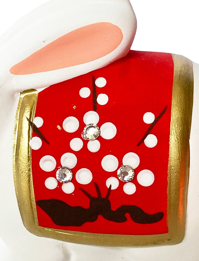 S06 Cute Rabbit Wearing a Japanese Kimono Overgarment. Year of - Etsy