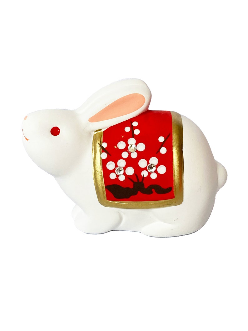 S06 Cute Rabbit Wearing a Japanese Kimono Overgarment. Year of - Etsy