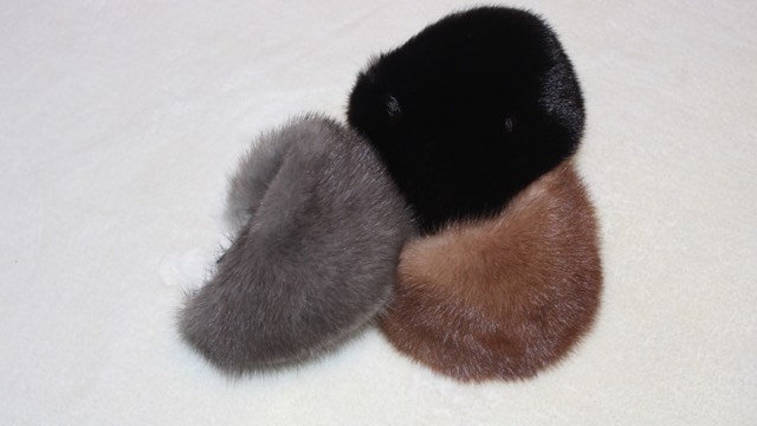 Real Mink Fur Headband in Beige - Etsy
