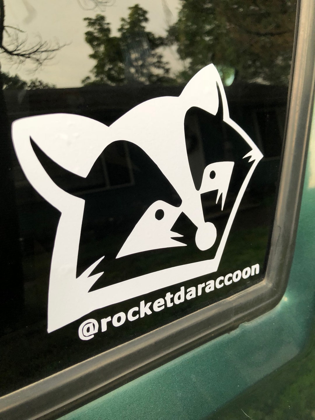 Rocket Da Raccoon Vinyl Decal - Etsy