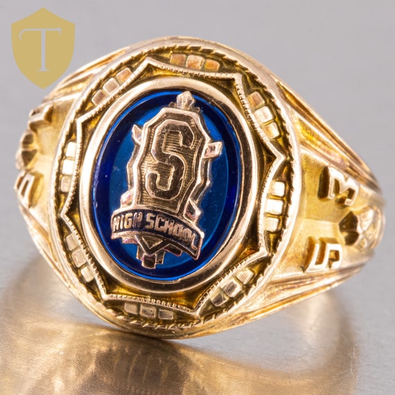 vintage class ring retro - Gem