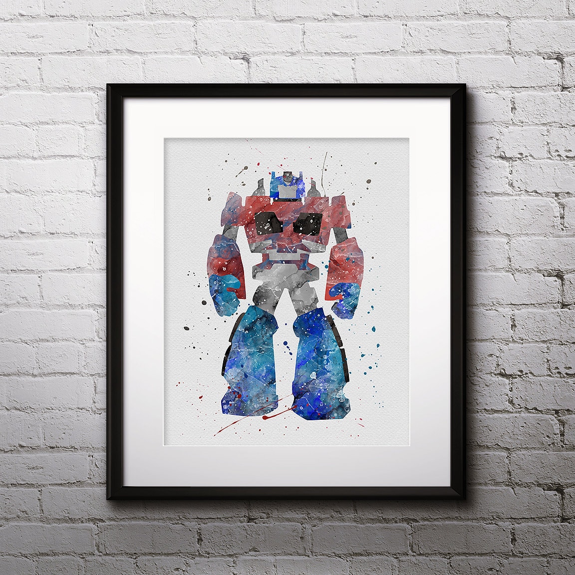 Optimus Prime Watercolor Print Optimus Prime Art Robot Art - Etsy