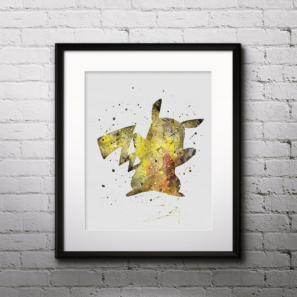 Pikachu Print - Etsy