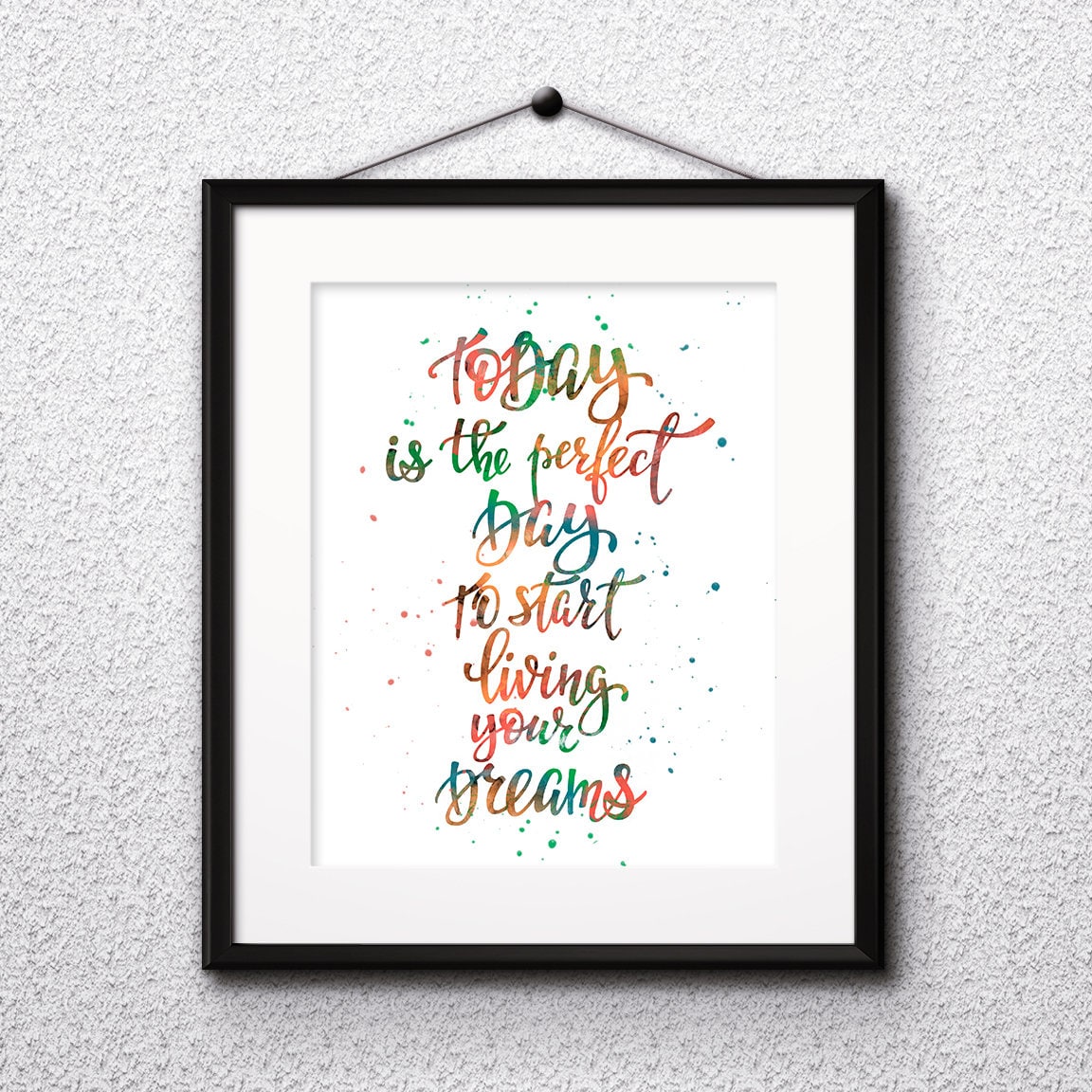 Inspirational Quote Watercolor Print, Love Print 14, Motivational Quote ...