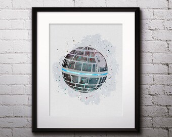 Death Star Painting - Etsy