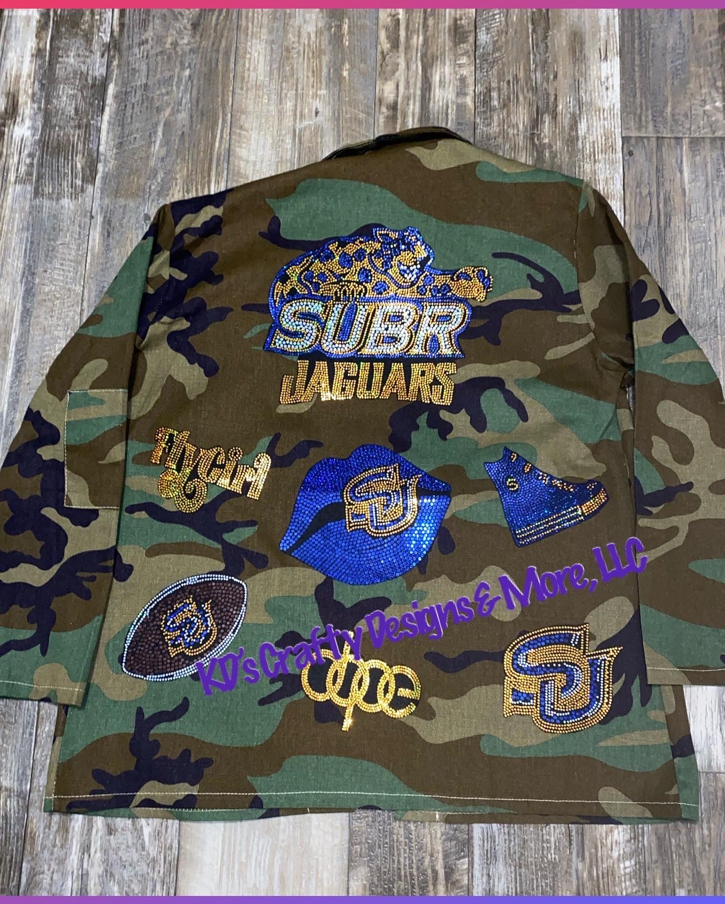 Southern University Camouflage Patchwork Jacket Camo Jacket Camouflage ...