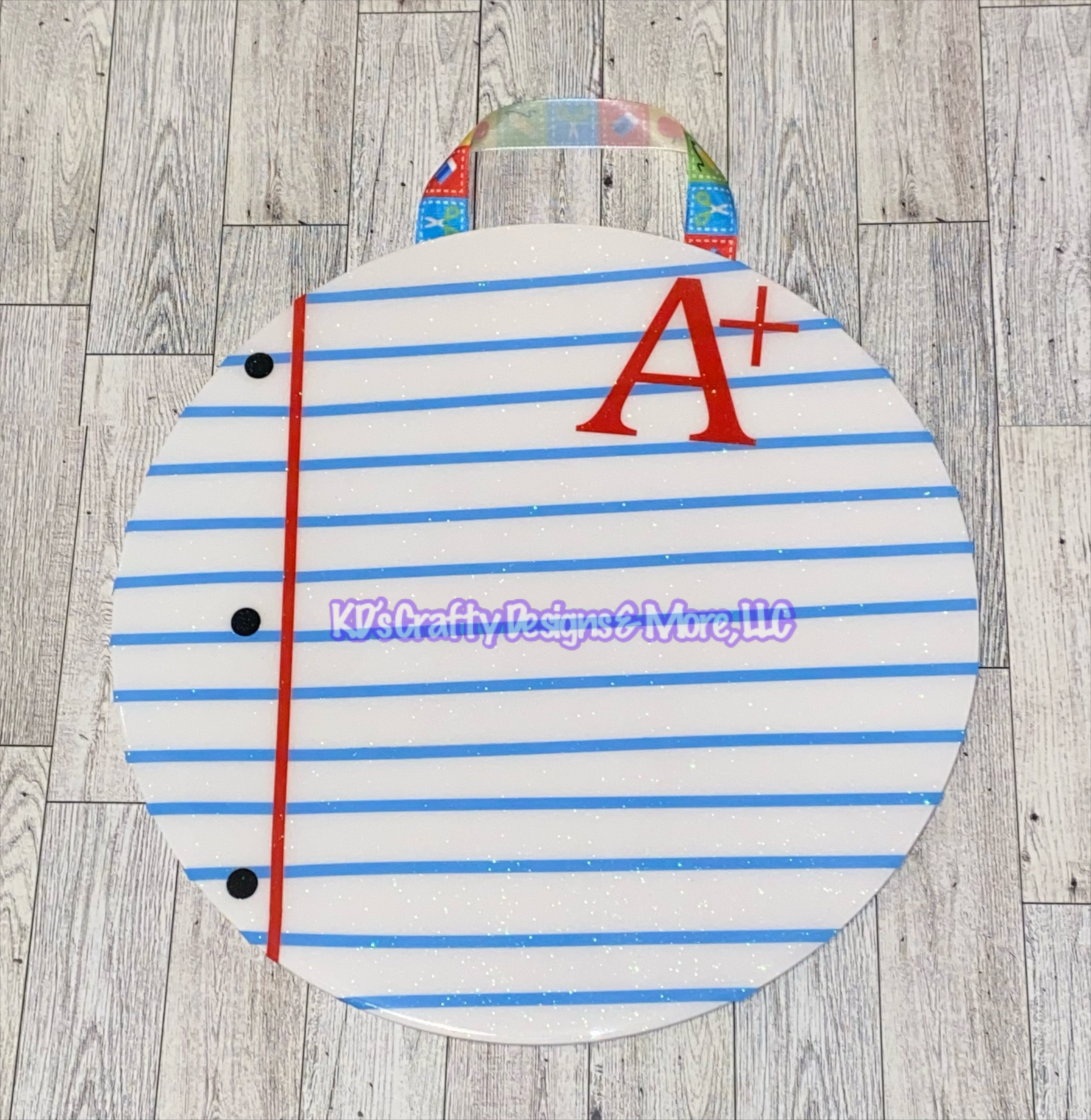 Classroom Notebook Paper Door Sign Personalized Teacher Door - Etsy