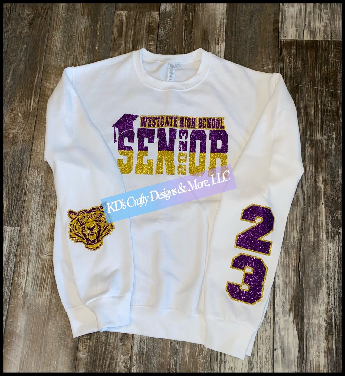 High School Senior Sweatshirt | Sweatshirt | Glitter Sweatshirt ...