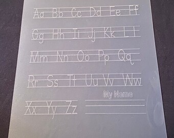 Tracing Alphabet Mat - Etsy