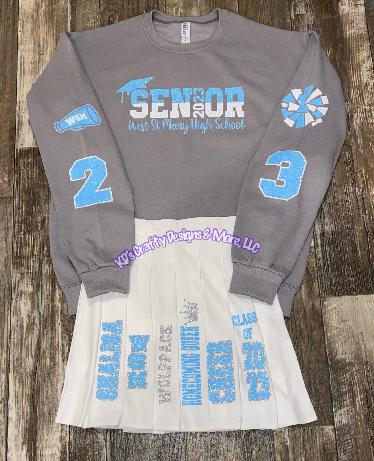 Senior Grad Set, Graduation Skirt Set, Graduation Sweatshirt, Custom ...
