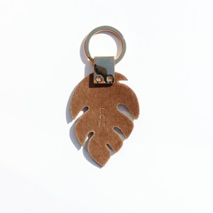 Leaf Leather Keychain, Keyring, Bag Charm Accessory Monstera Leaf - Etsy