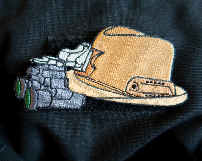 Tactical Fedora Embroidered Patch With Hook and Loop Fastening - Etsy