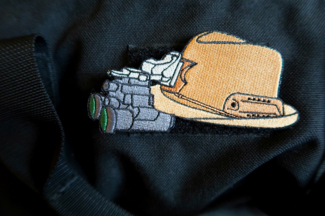 Tactical Fedora Embroidered Patch With Hook and Loop Fastening - Etsy
