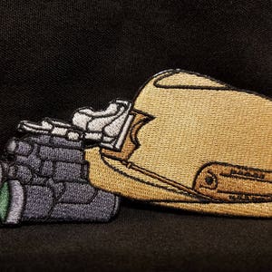 Tactical Fedora Embroidered Patch With Hook and Loop Fastening - Etsy