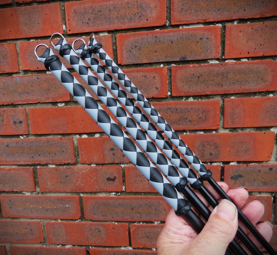 Set of 4 Black / Pearl Grey Delrin Canes - Etsy