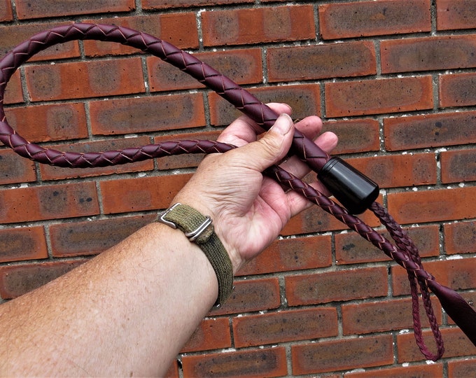 36" Braided Leather Sjambok - Etsy