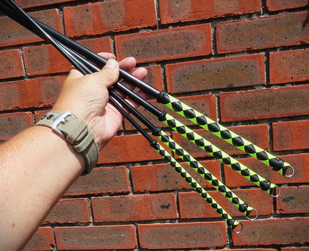 Set of 4 Blk/fluorescent Yellow Delrin Canes - Etsy