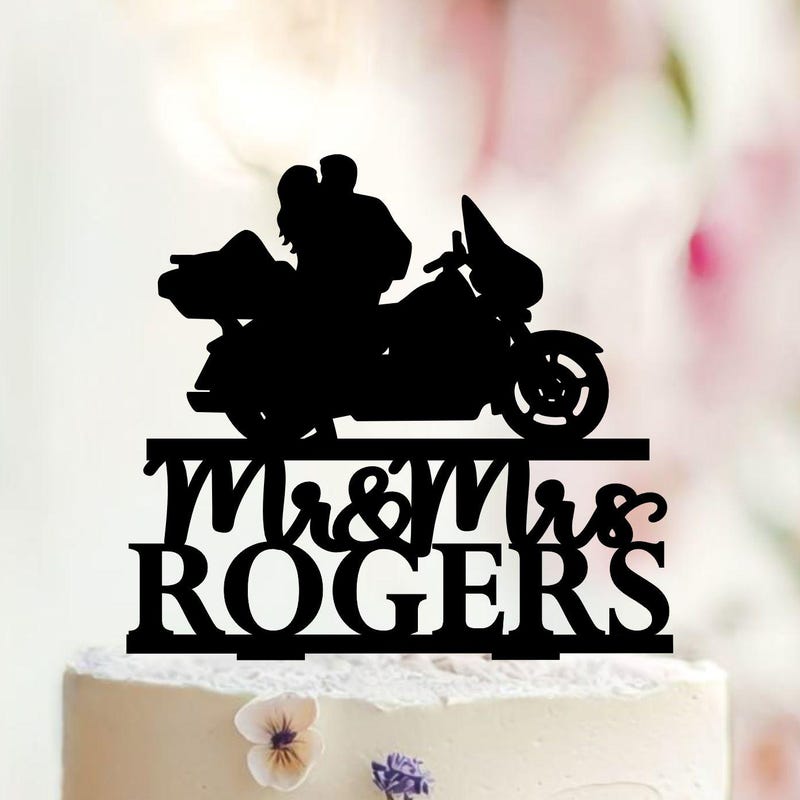 Motorcycle Cake Topper - Etsy