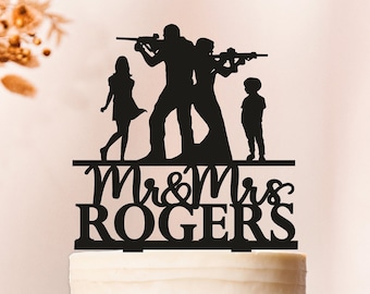 Party Supplies Party Décor Gun cake topper Target shooting cake topper ...