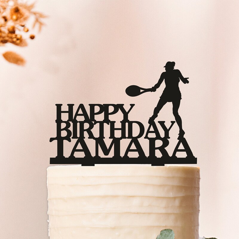 Tennis Cake Topper - Etsy