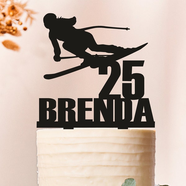 Ski Cake Topper - Etsy