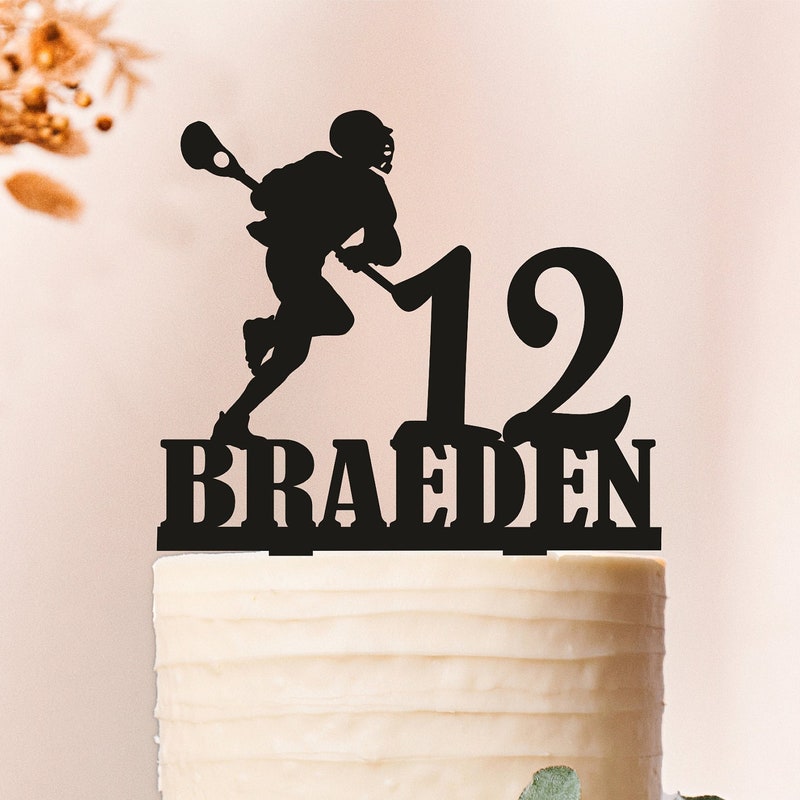 Lacrosse Cupcake Toppers - Etsy