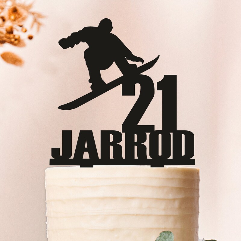 Ski Cake Topper - Etsy