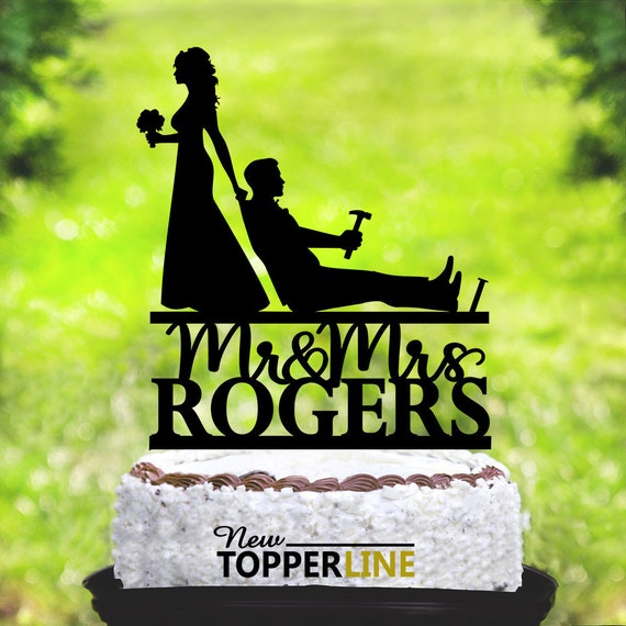 Carpenter Cake Topper Bride & Carpenter Personalized Wedding | Etsy