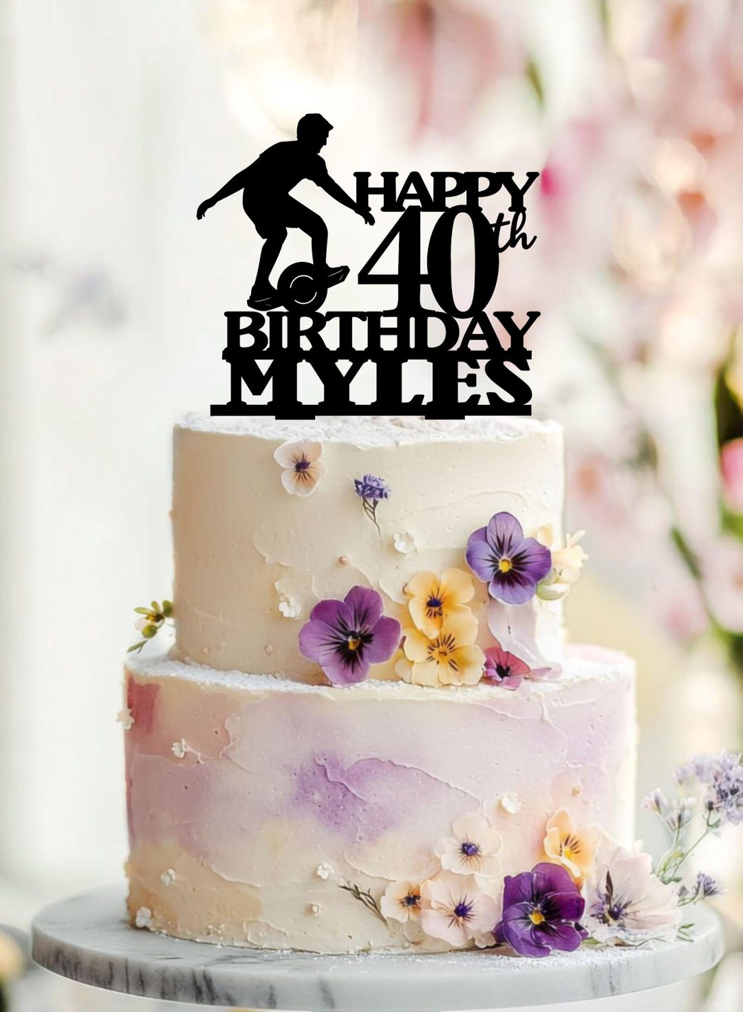 Onewheel Birthday Cake Topper, Personalized Rider Decoration - Etsy