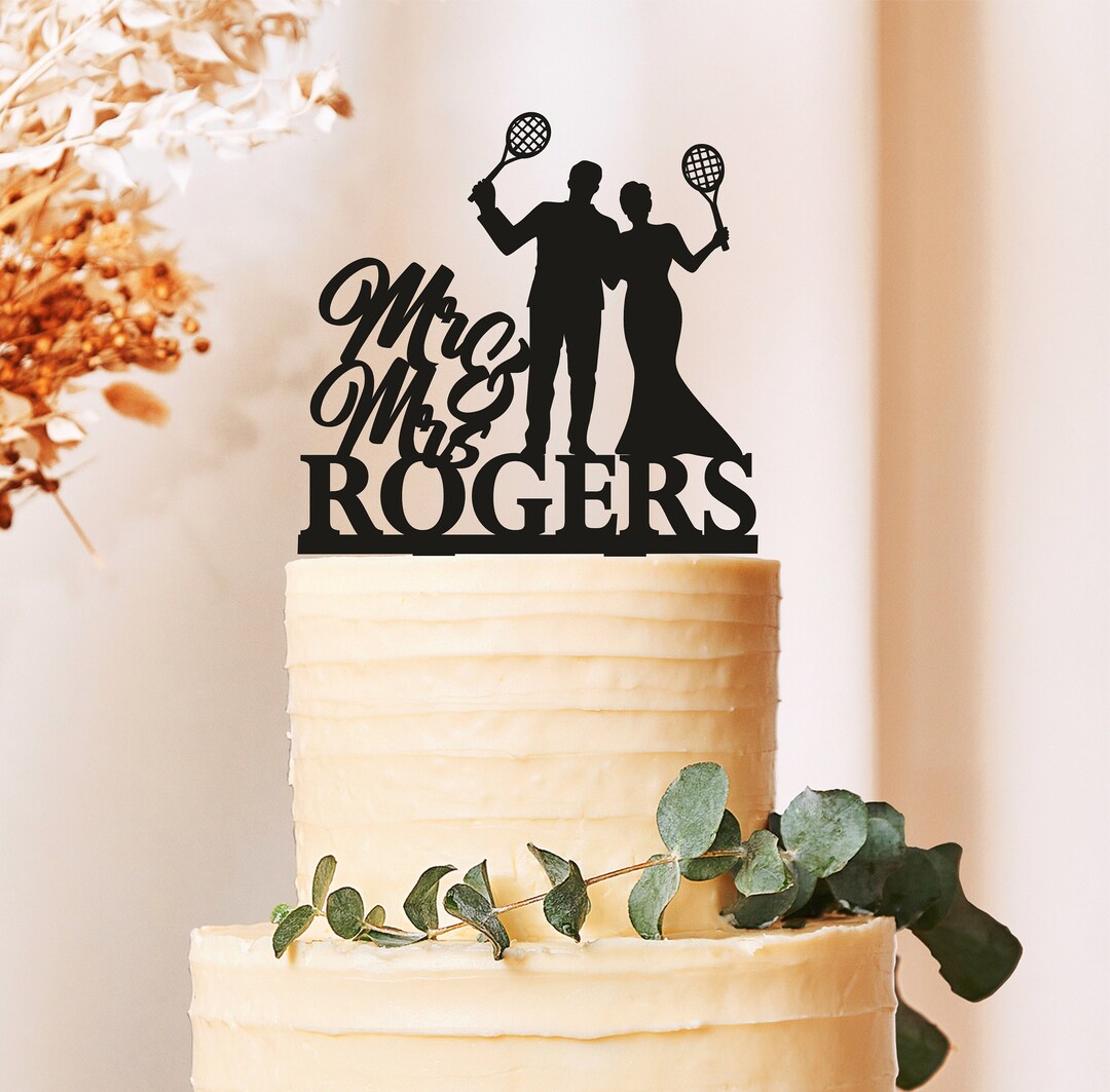 Tennis Wedding Cake Topper, Wedding Cake Topper, Tennis Cake Topper ...
