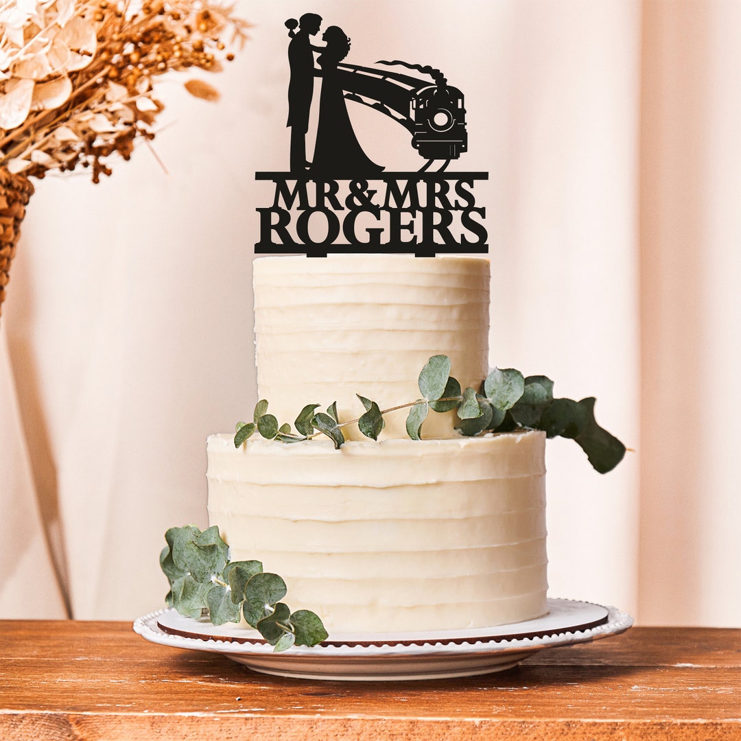 Train Wedding Cake Topper,train Cake Topper,train Lovers Wedding With ...