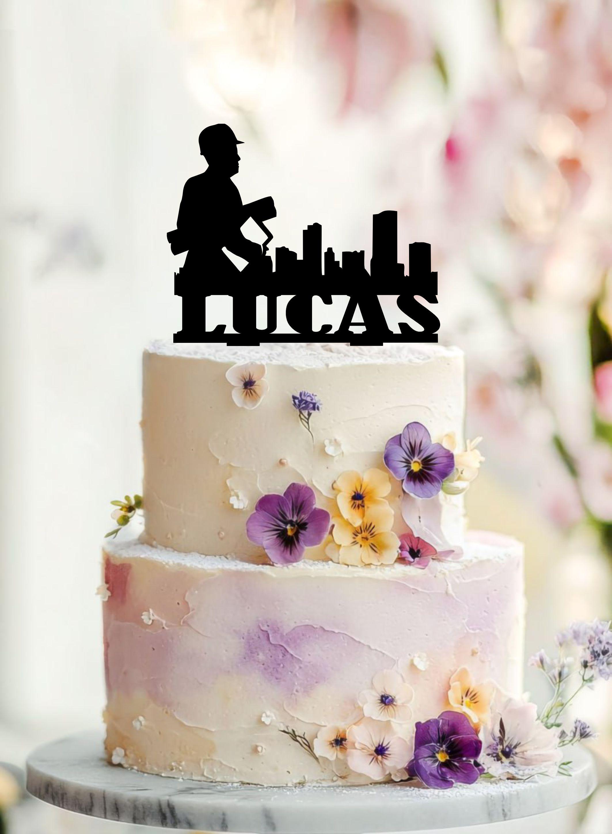 Personalized Construction Cake Topper, Architect Graduation Party Decor ...