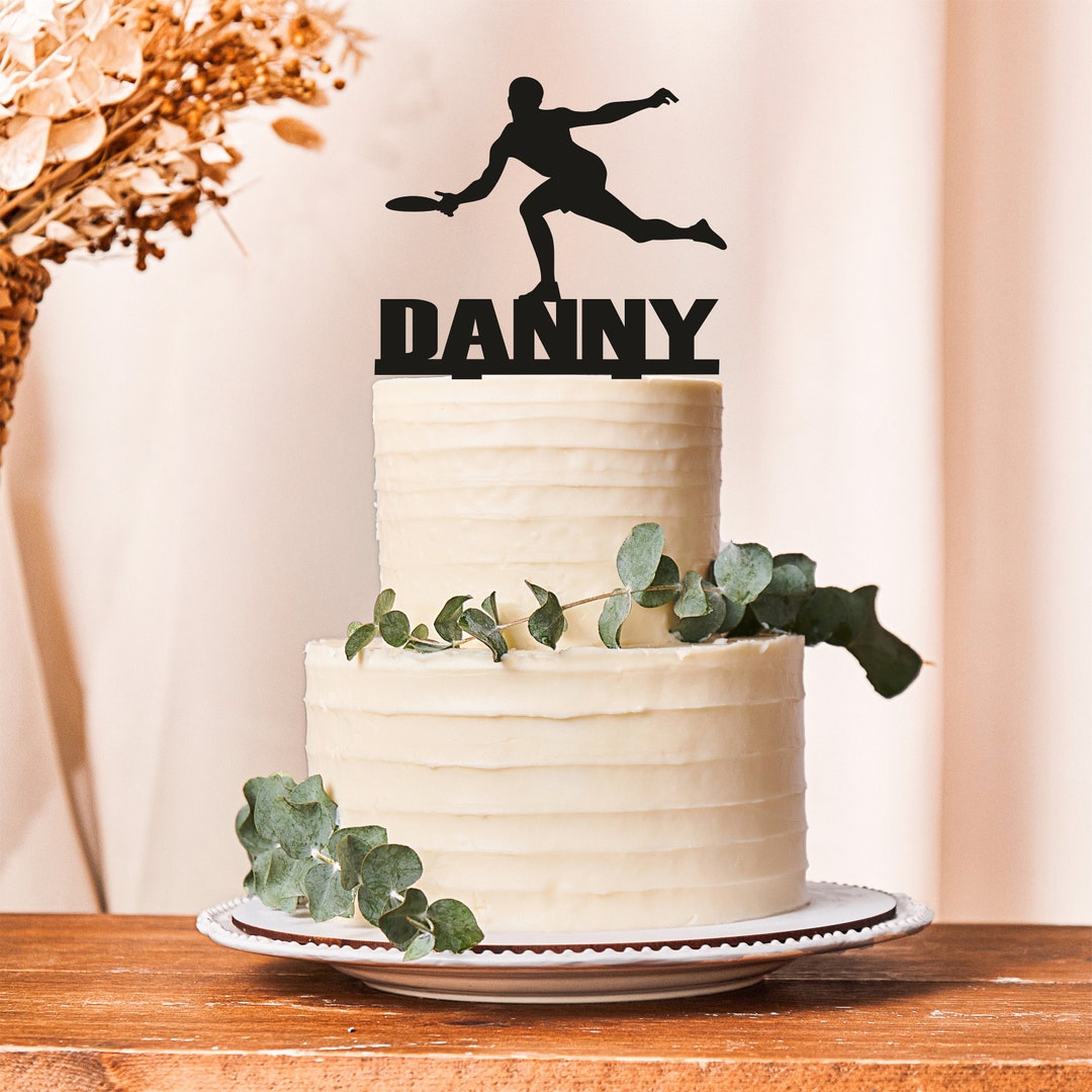Frisbee Cake Topper, Frisbee Birthday Cake Topper, Frisbee Party ...