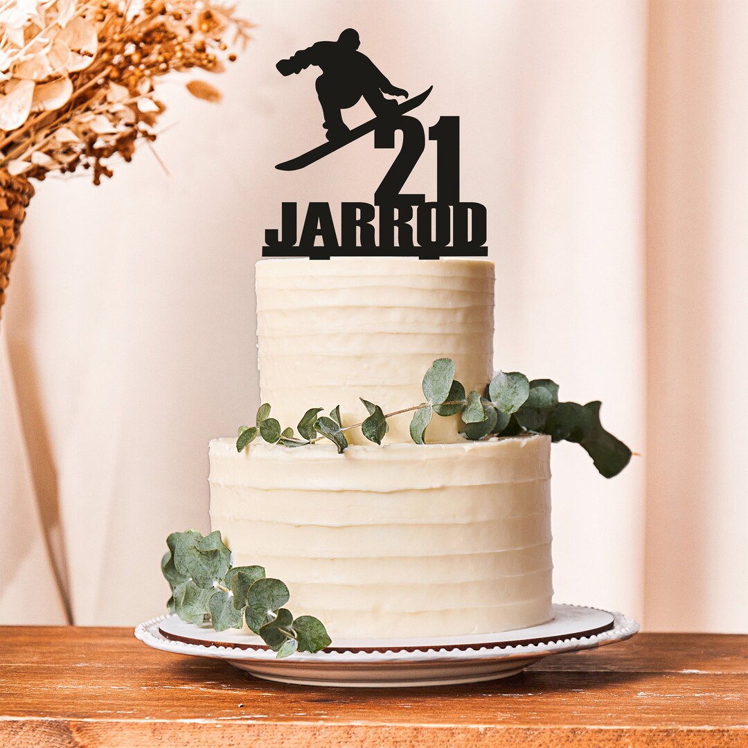 Snowboard Cake Topper,birthday Cake Topper,personalized Cake Topper ...