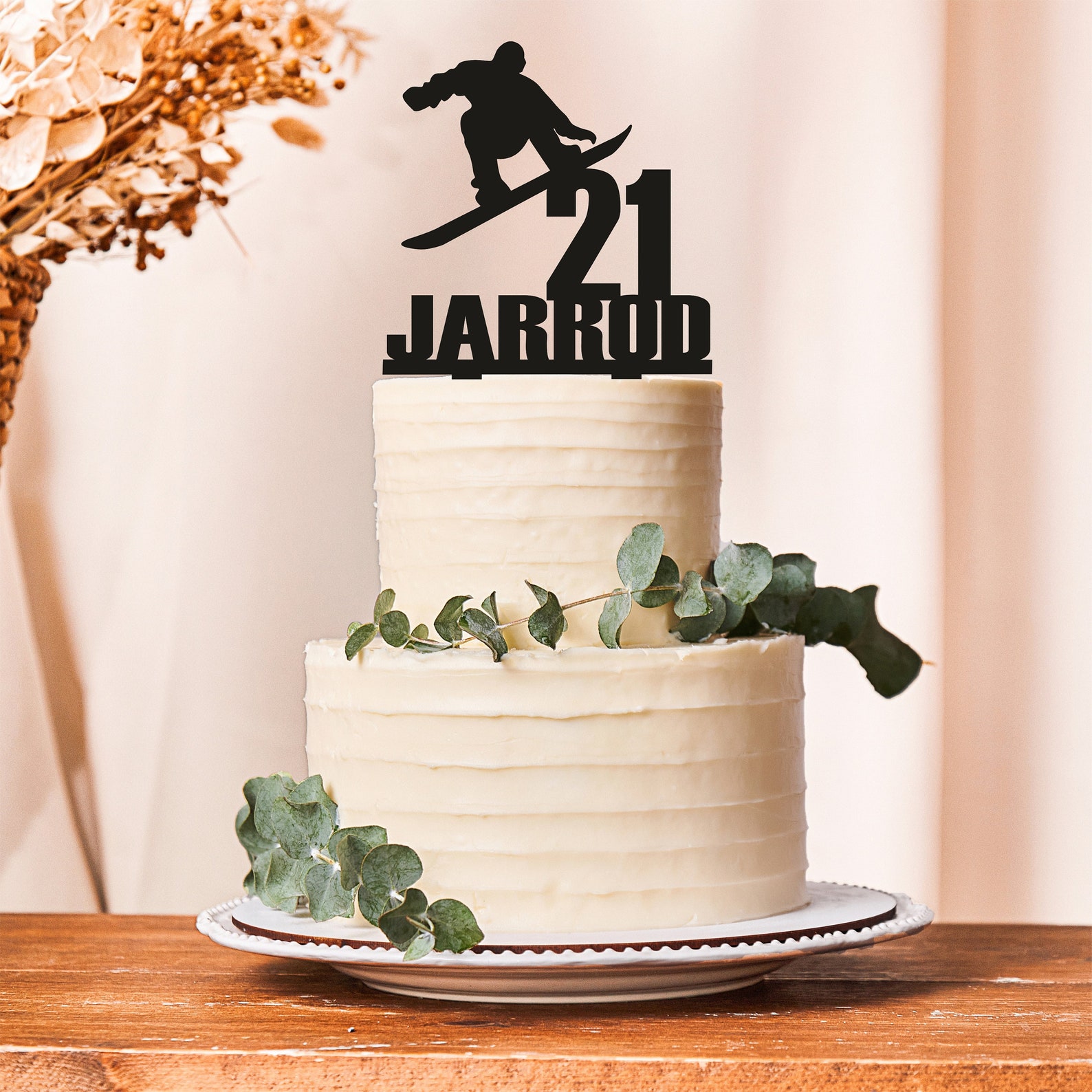 Snowboard Cake Topperbirthday Cake Topperpersonalized Cake - Etsy