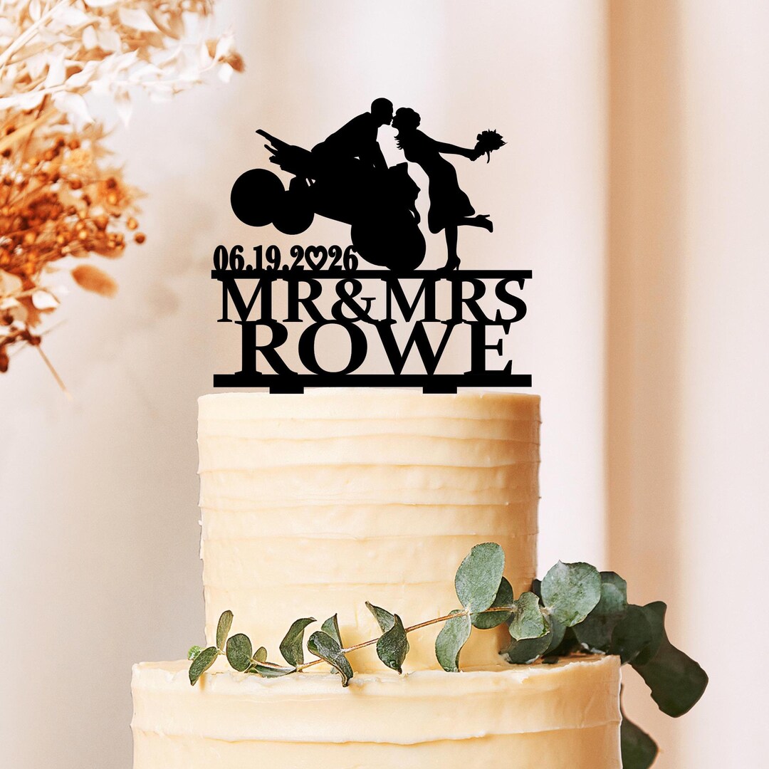 Wedding Cake Topper,cake Topper 4 Wheeler,wheel 4x4 Bride Groom,wedding ...