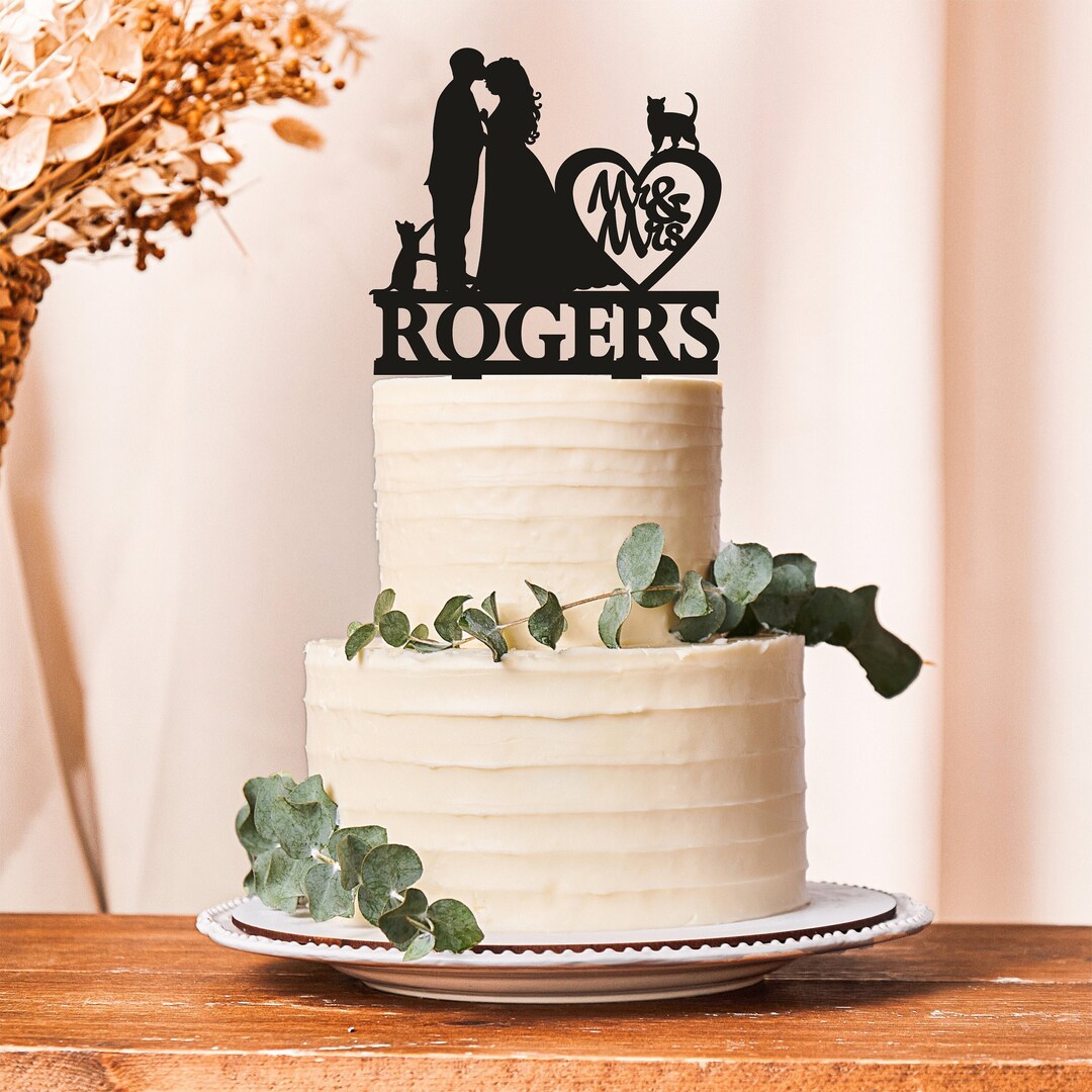 Plus Size Bride Wedding Cake Topper,cake Toppers Silhouette, Oversize ...