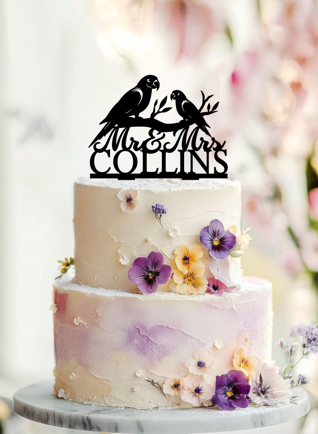 Parrot Wedding Cake Topper, Bird Wedding Cake Topper, Scarlet Macaw ...