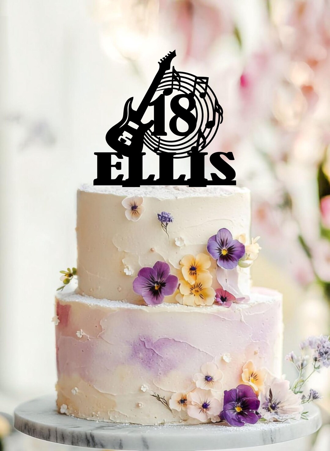 Guitar Cake Topper, Music Cake Topper, Guitar, Musician, Band Party ...
