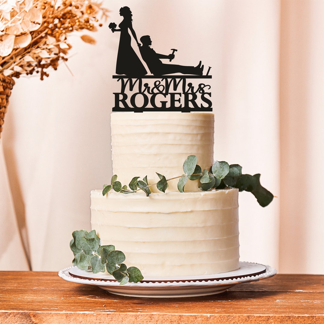 Carpenter Cake Topper, Bride & Carpenter Personalized Wedding Cake ...