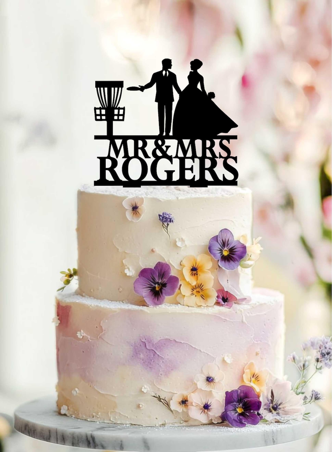 Frisbee Cake Topper,wedding Cake Topper,wedding Frisbee Cake Topper ...