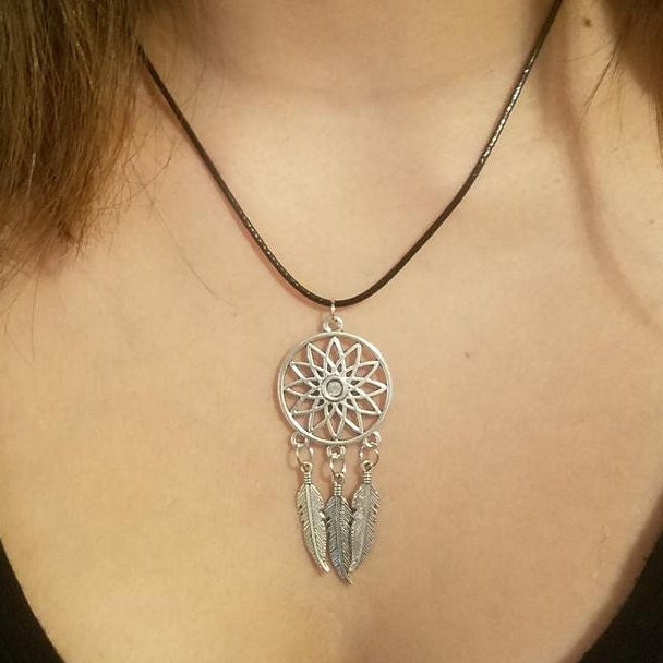 Dream Catcher Necklace Native American Pendant - Etsy