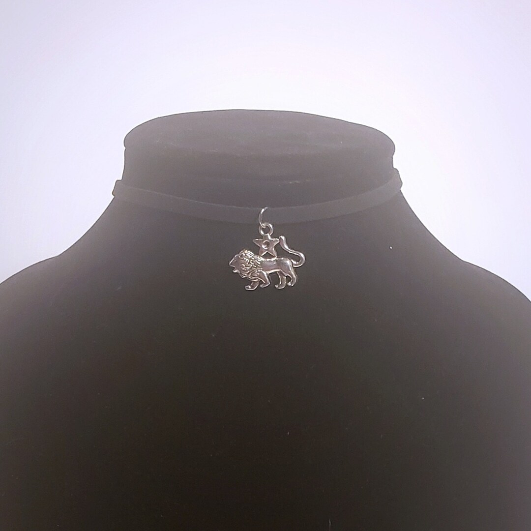 Leo Choker Necklace Zodiac Symbol Astrology Pendant - Etsy