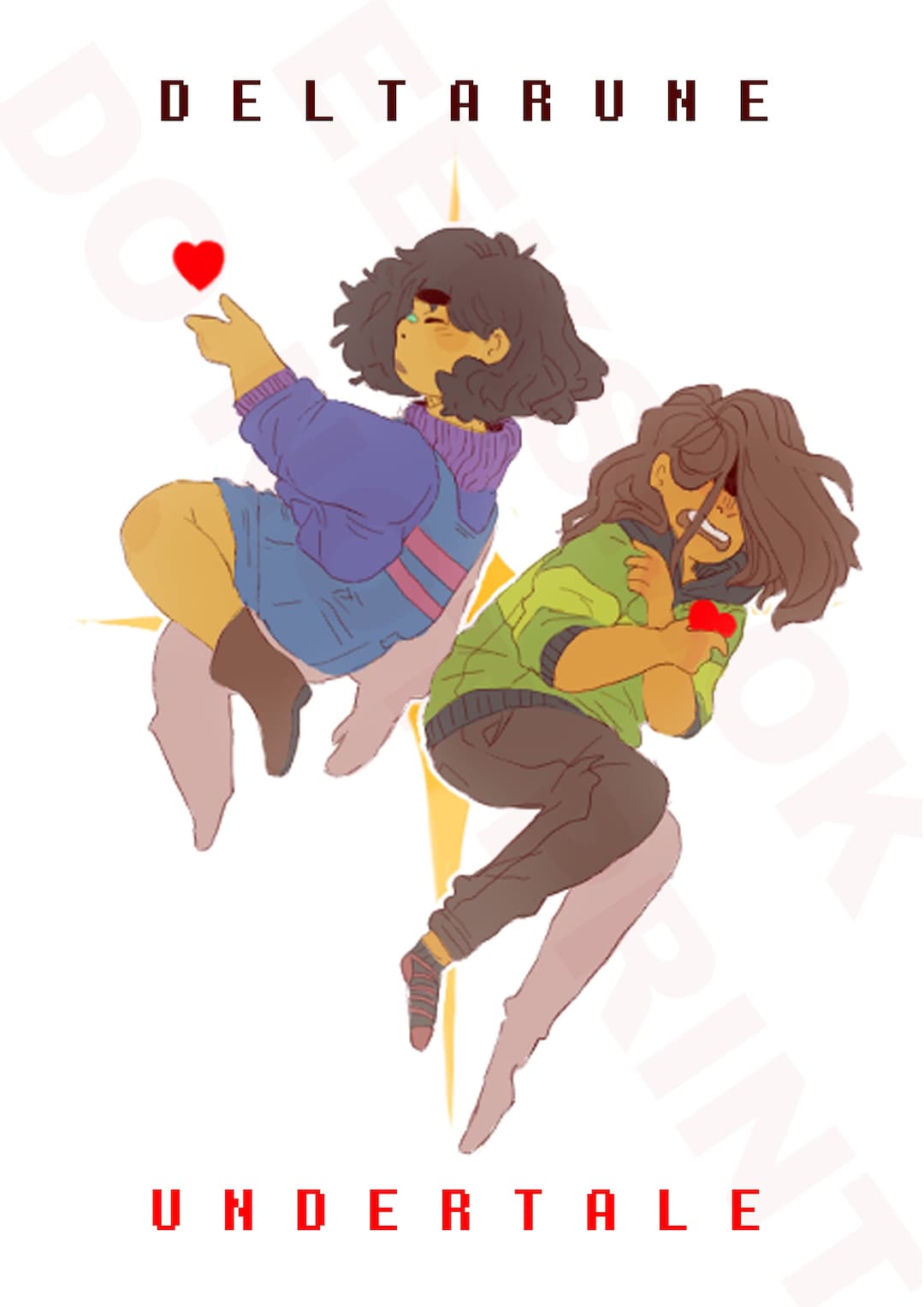 Undertale/deltarune - A5 Art Print - Etsy