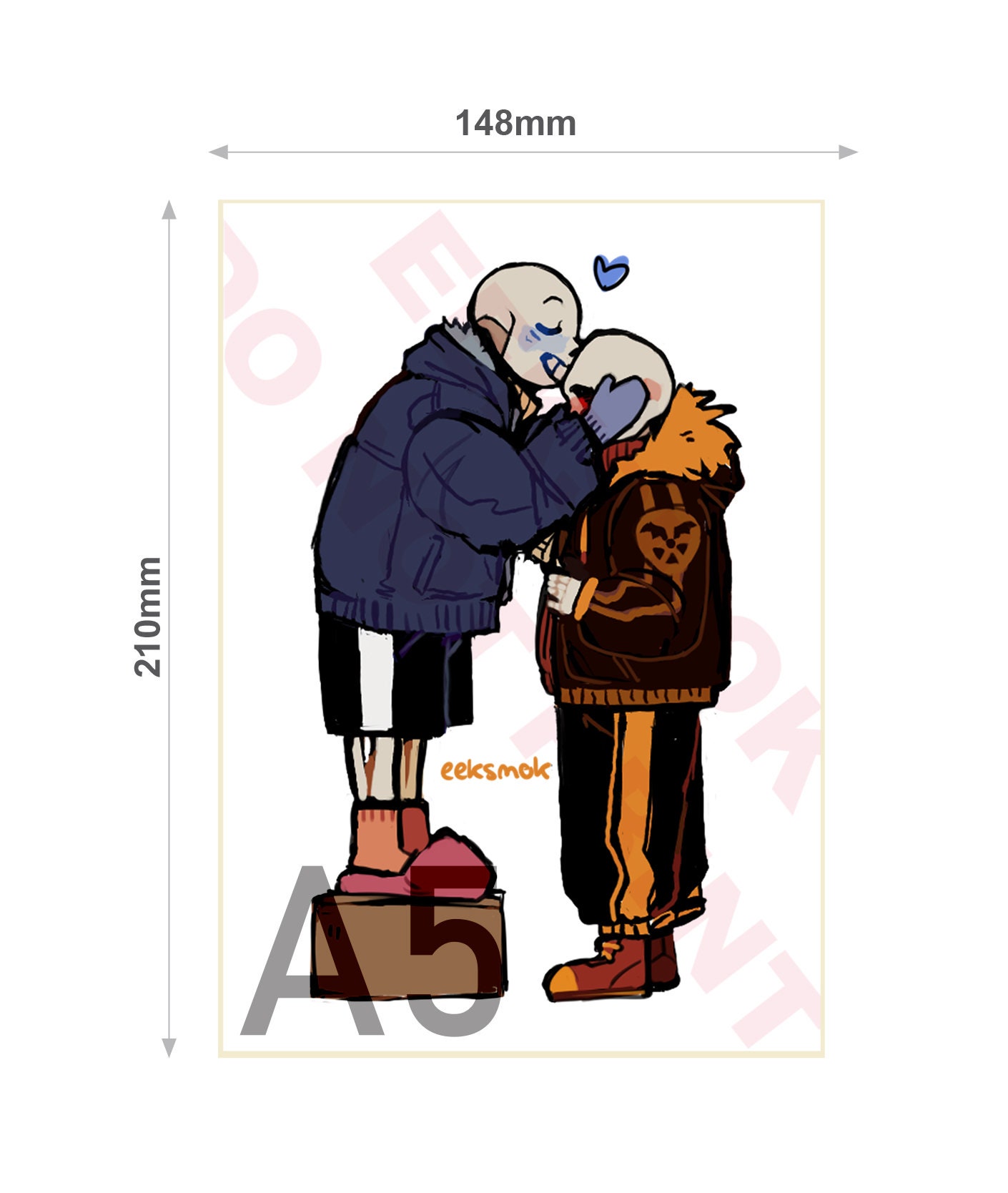 Undertale Aus Kustard A5 Art Print - Etsy