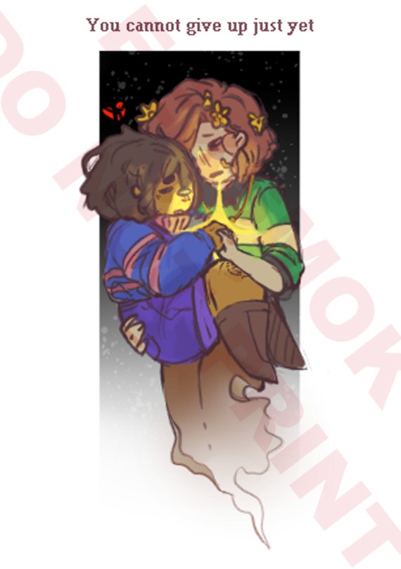 Undertale Stay Determined A5 Art Print - Etsy