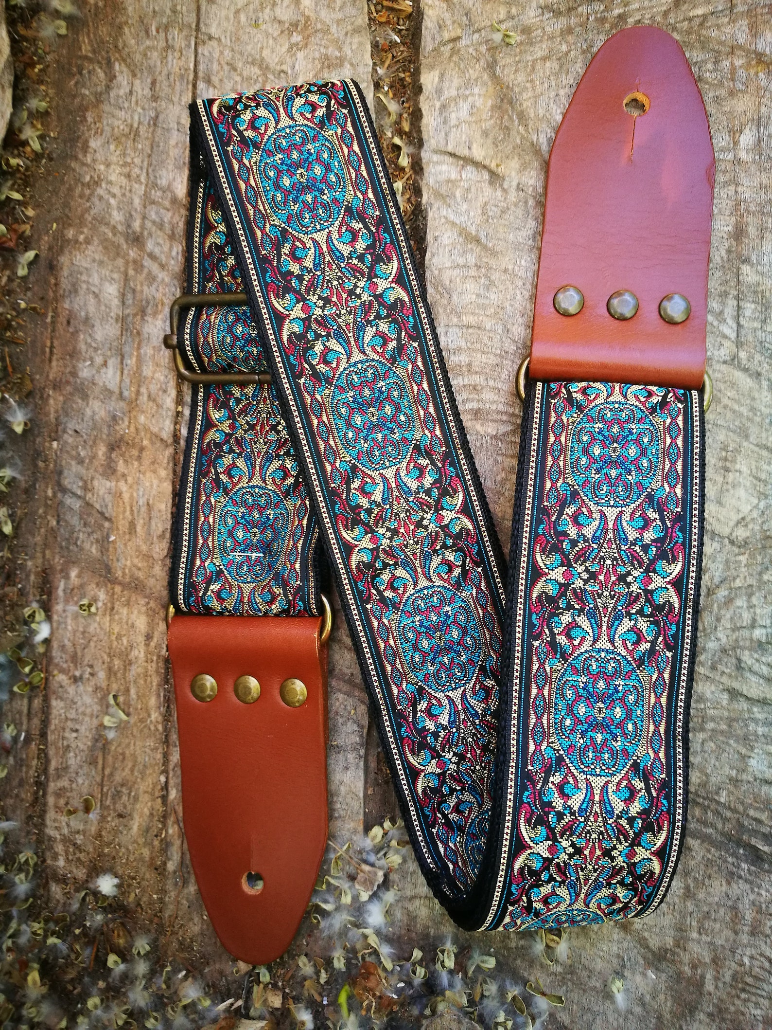 Guitar Strap Guitar Strap in Vintage and Folk Style - Etsy