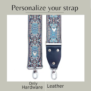 Blue Bag Strap, Guitar Purse Strap Crossbody, Purse Strap for Shoulder ...