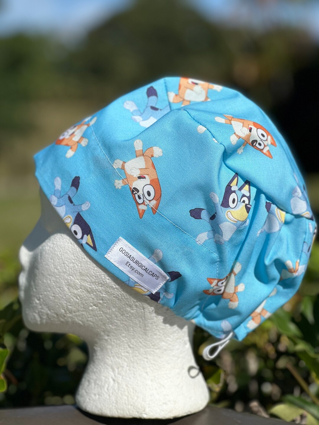 BLUEY Cartoons-woman Surgical Cap for Doctor W/free Buttons,name Tag ...
