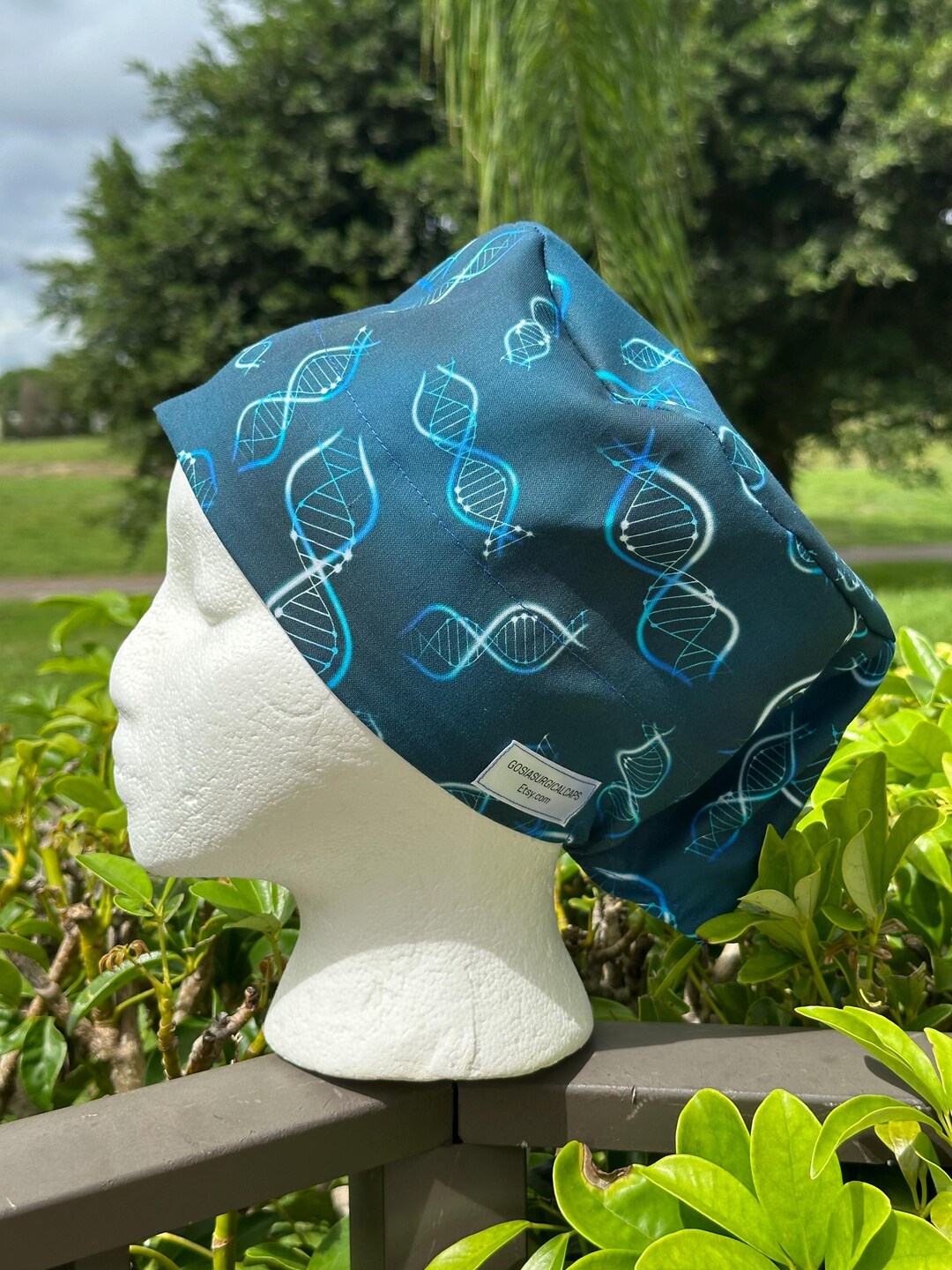 DNA - Woman Scrub Hat W/free Buttons, Plastic Surgeon Cap,or Nurse,cna ...